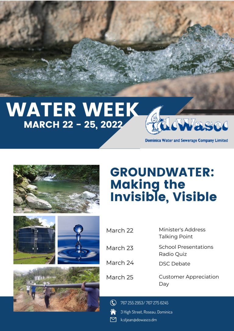 DOWASCO plans water week to commemorate World Water Day - Dominica News ...