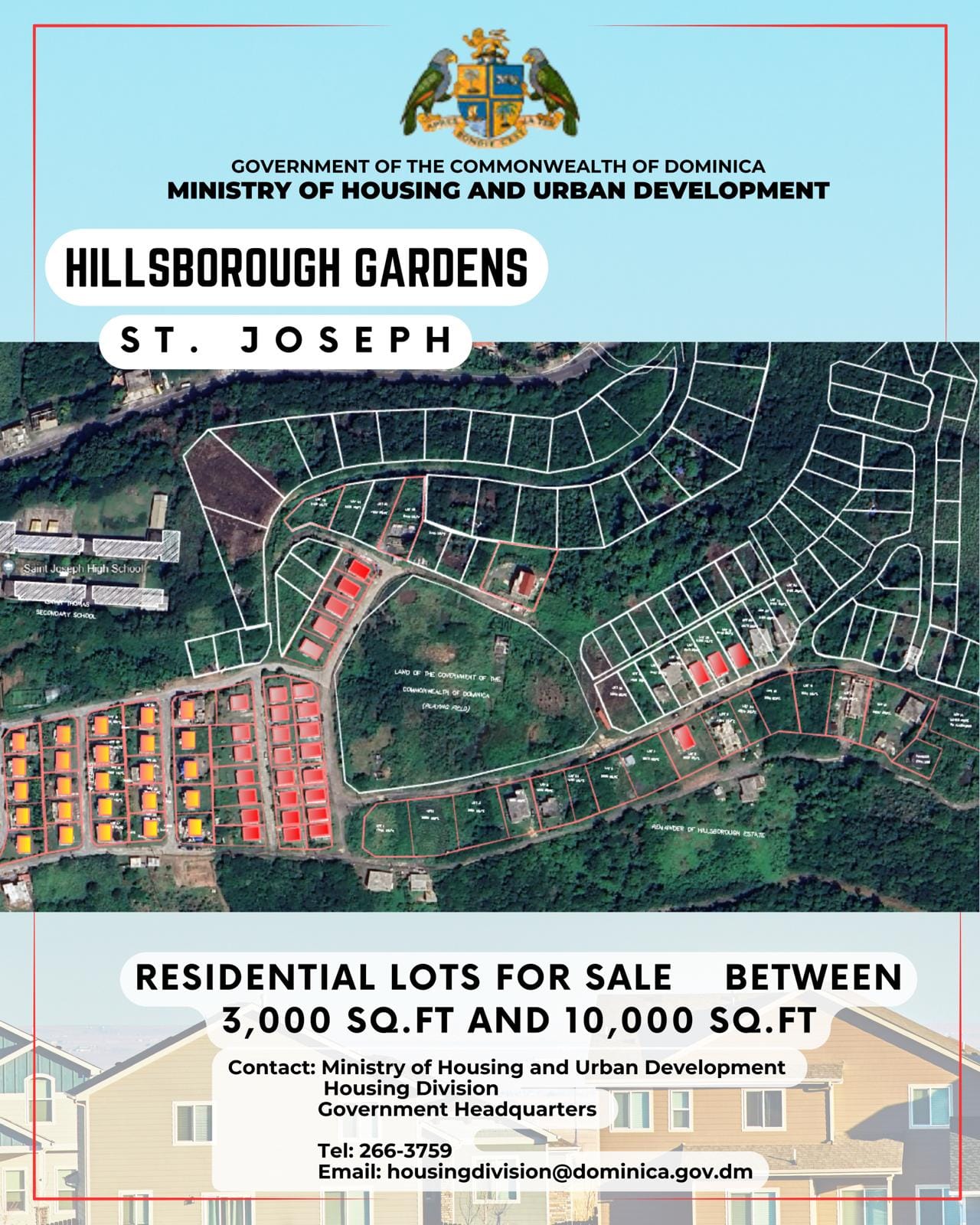 New lots available at government-subsidized rates - Dominica News Online