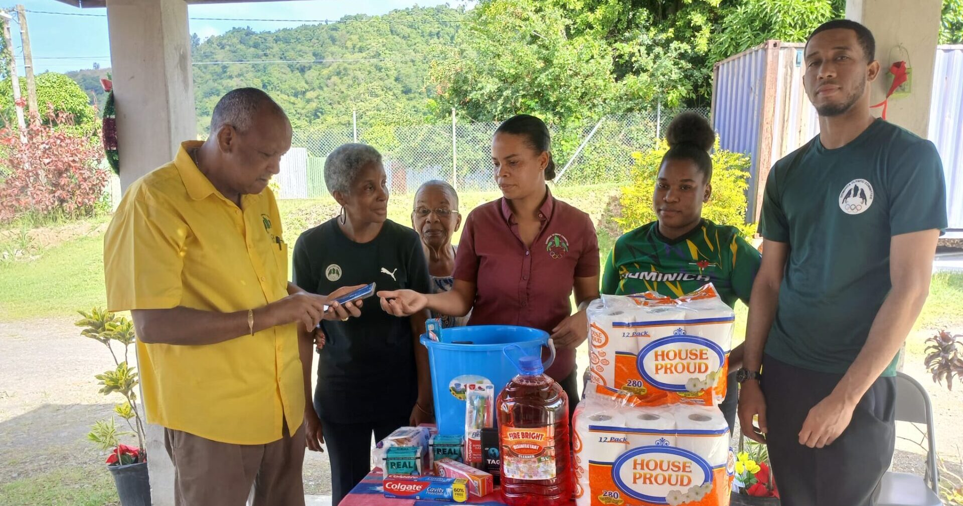 Dominica Olympic Committee donates supplies to Community Hostels Inc ...