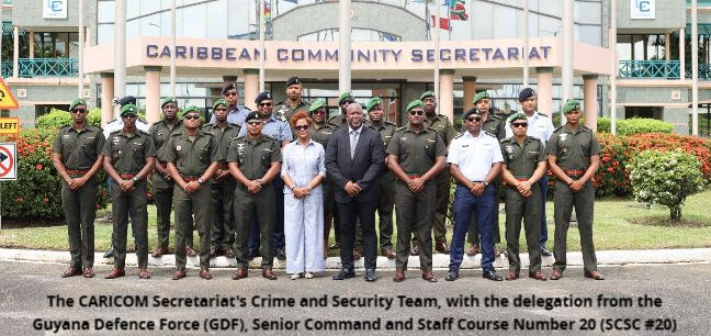 CARICOM Secretariat hosts Guyana Defence Force Senior officers for ...